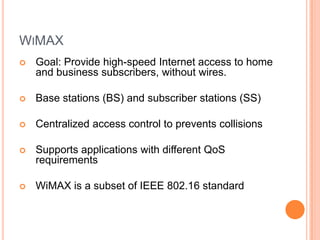 Wi fi and wi-Max | PPTX