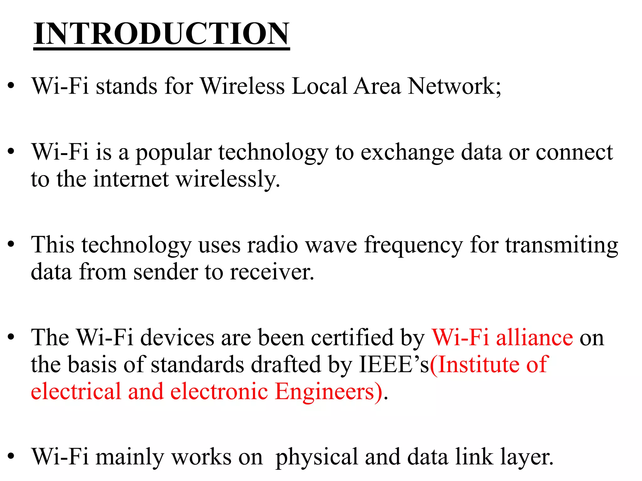 Wi fi presentation | PPT