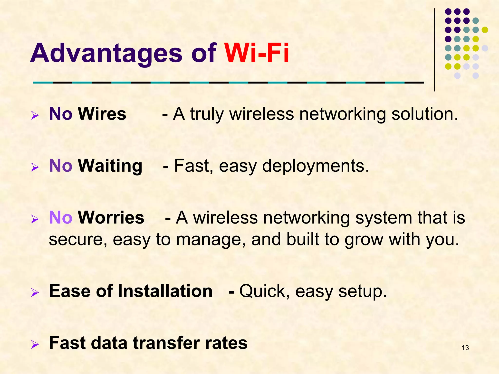 Wi-Fi technology presentation | PPSX
