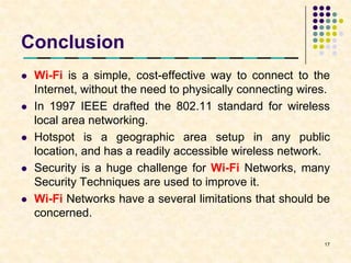Wi-Fi technology presentation | PPSX