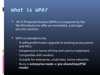 Wi fi protected access | PPT