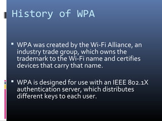 Wi fi protected access | PPT