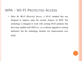 Wi fi security | PPTX