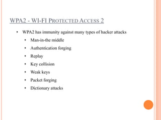 Wi fi security | PPTX