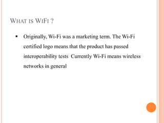 Wi fi security | PPTX
