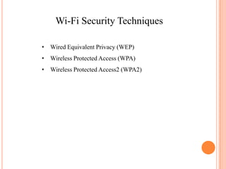 Wi fi security | PPTX