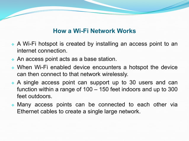 Wi fi technology | PPT