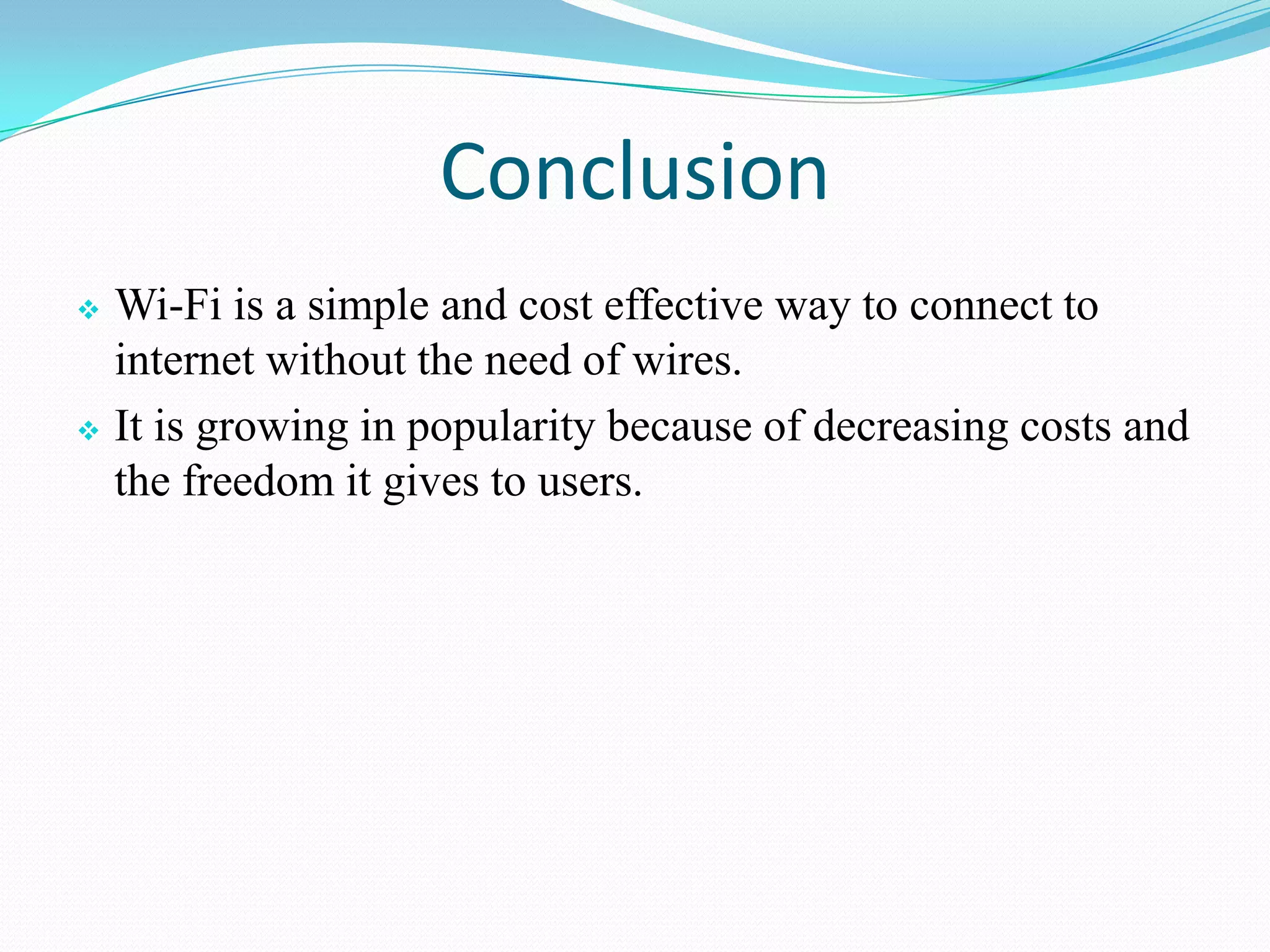 Wi fi technology ppt mine | PPTX | Computer Networking | Computing