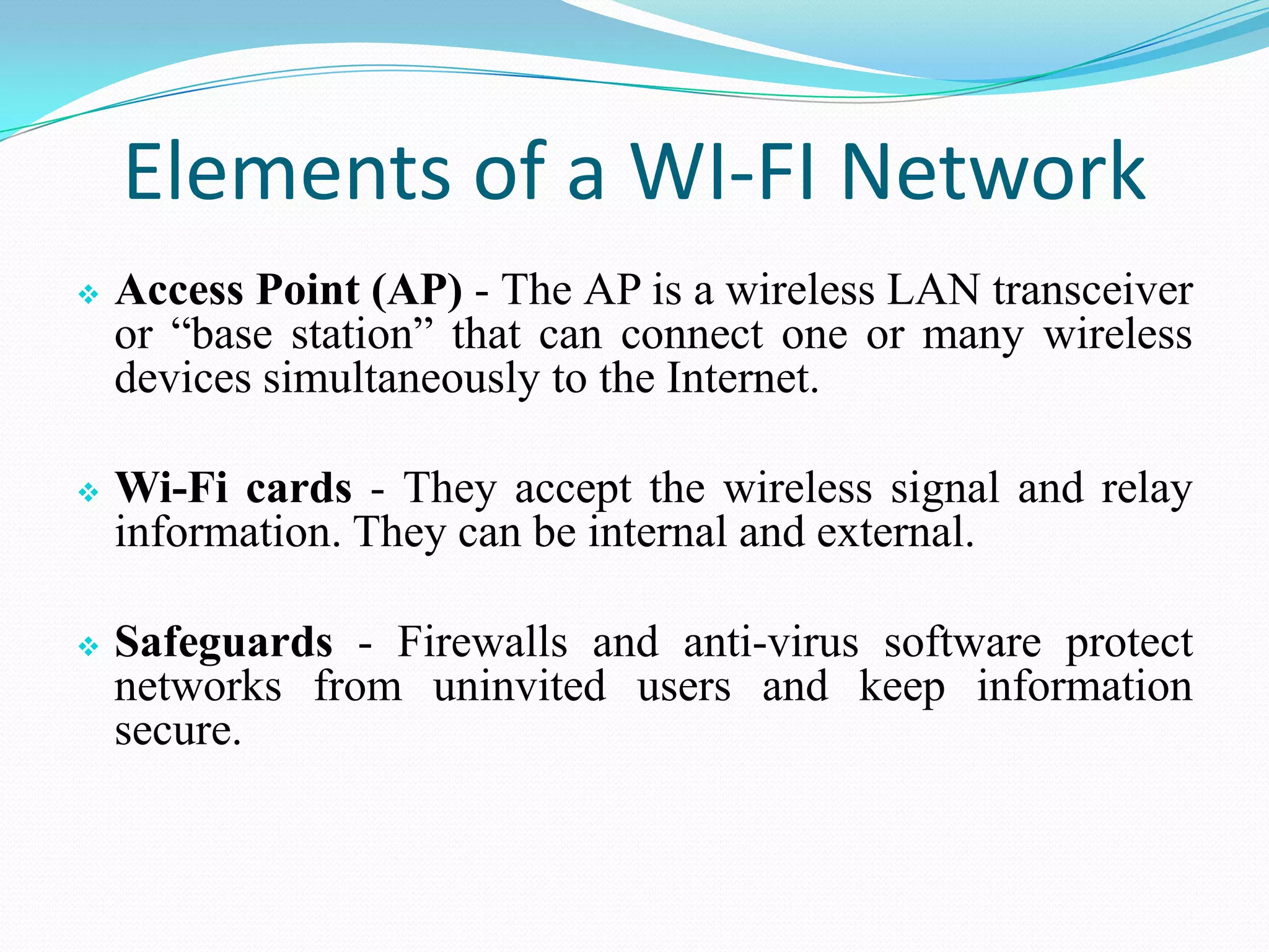 Wi Fi Technology Ppt Mine Pptx