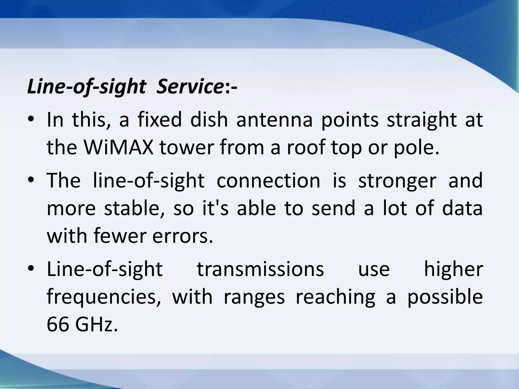 Wi-max Technology PPT | PPTX