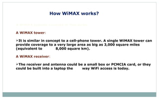 Wi max by yogijicreations | PPT