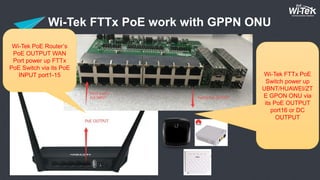 WI-TEK FTTX POE SOLUTION | PPT