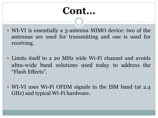 Wi vi technology | PPT