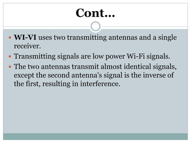 Wi vi technology | PPT | Physics | Science