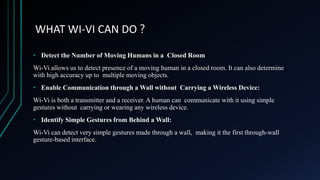 Wi-Vi Technology - Seminar Presentation | PPTX
