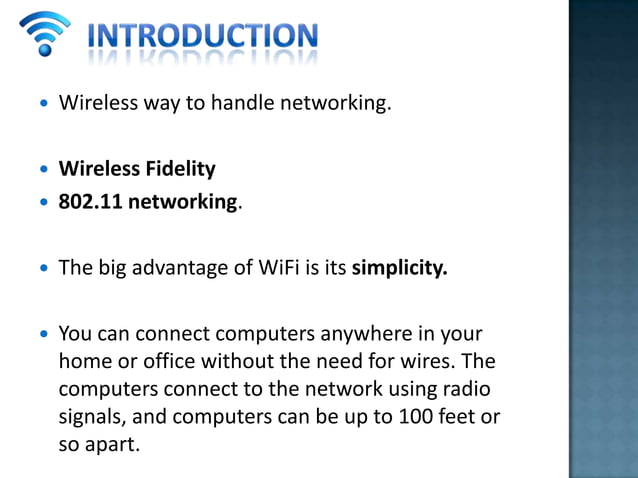 WIFI Introduction (PART I) | PPT