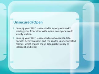 Wifi Security | PPTX