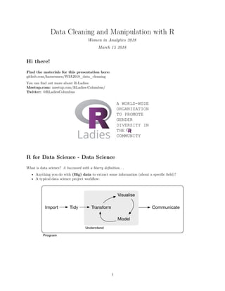 Ezgi Karaesmen - Data Cleaning and Manipulation with R | PDF