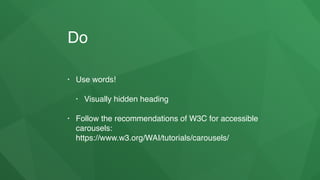 Make prominent visual elements accessible! | PDF