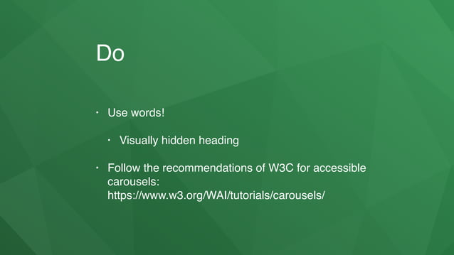 Make prominent visual elements accessible! | PPT