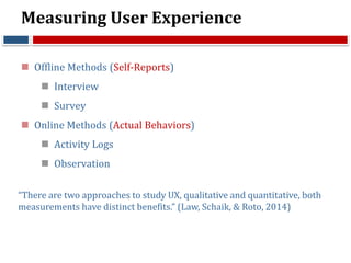 Measuring User Experience: Case Study Student Centered e-Learning Environment | PPTX
