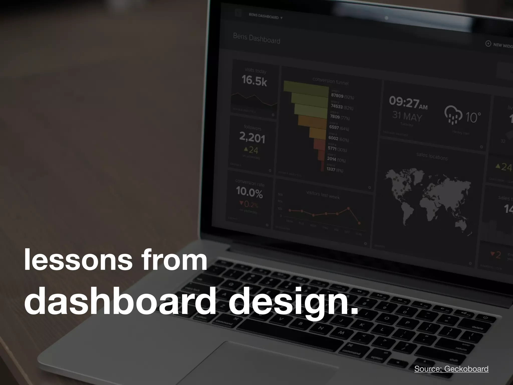 Lessons from dashboard design | PPT