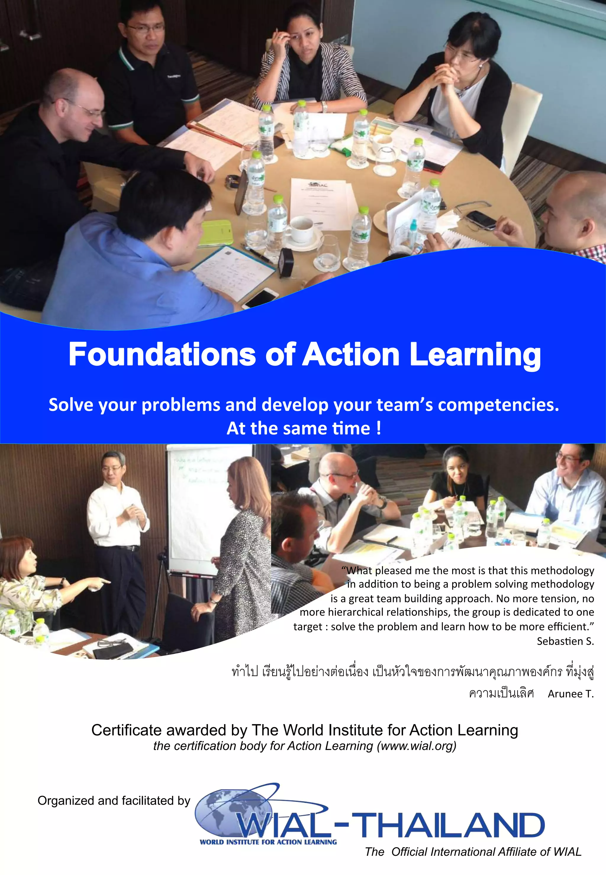 Foundations of Action Learning | PDF