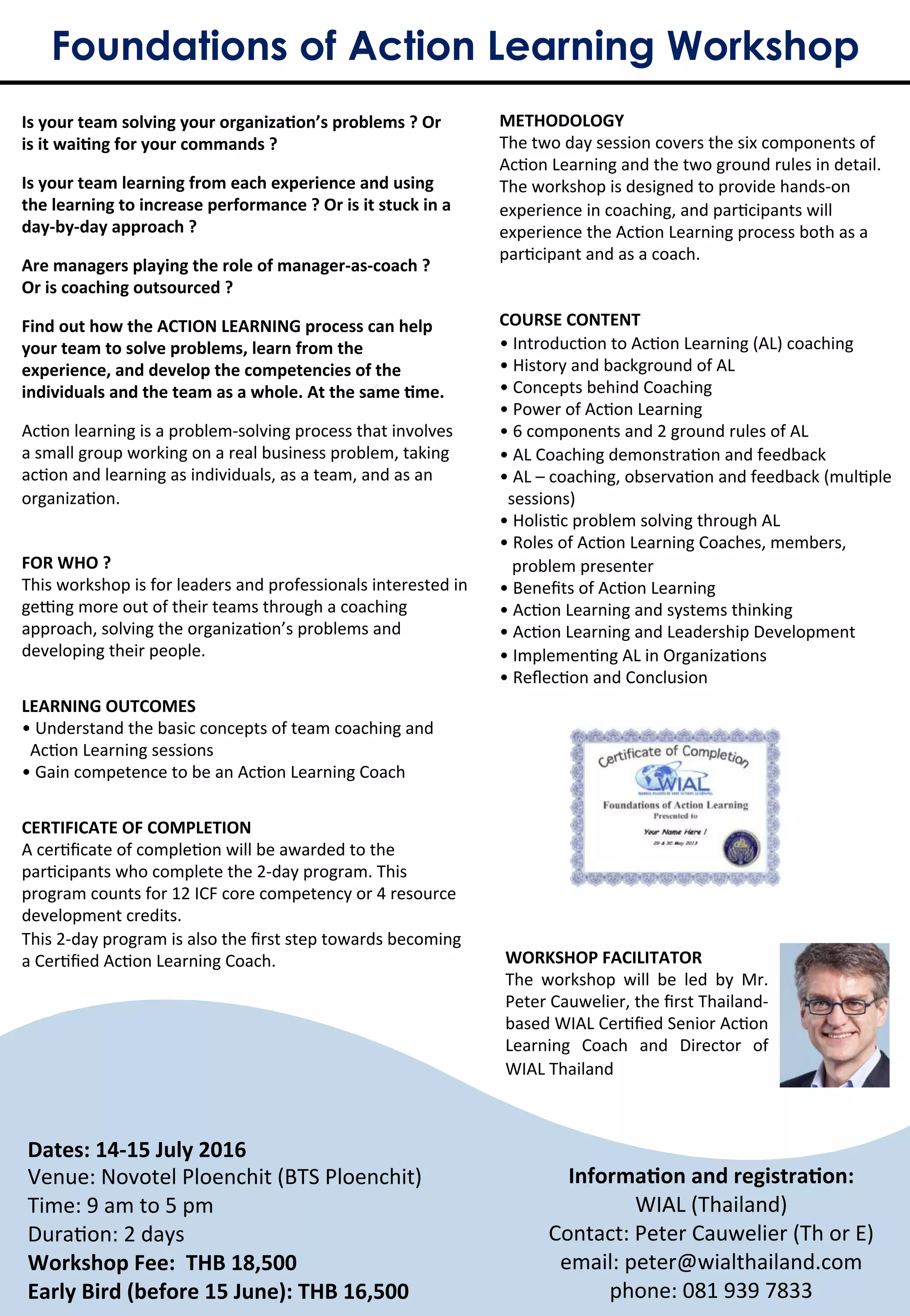 Foundations of Action Learning | PDF