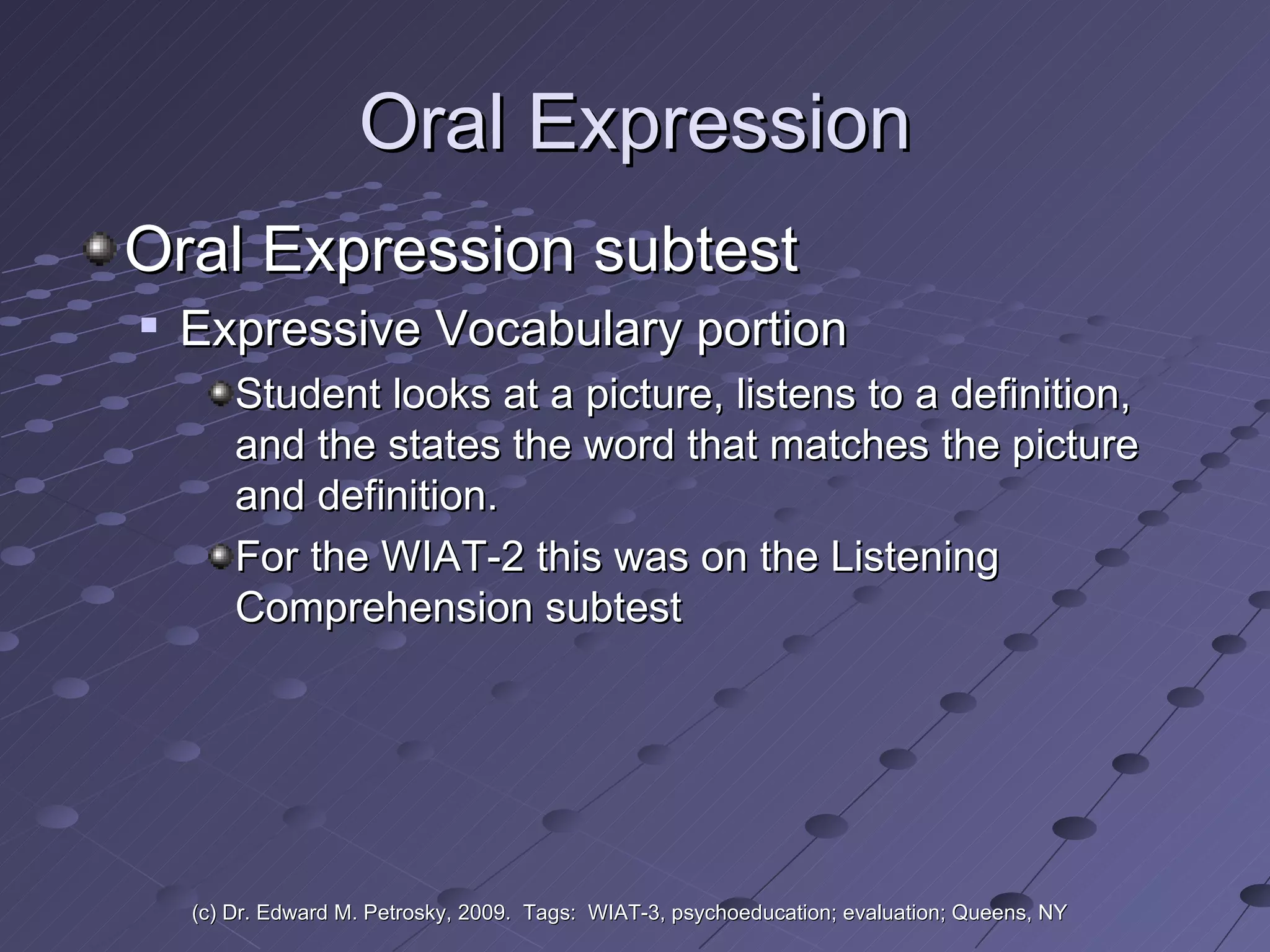 WIAT-III A Primer | PPT