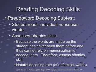 WIAT-III A Primer | PPT