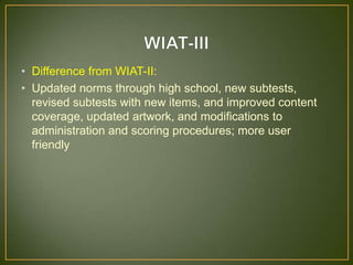 Wiat iii indtest report | PPTX