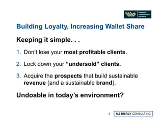 Building B2B Client Loyalty and Increasing Wallet Share | PDF