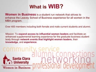 WIB Conference Sponsorship Opportunities | PPT