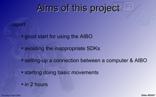 W/BO project - Wi-Fi over AIBO | PPT