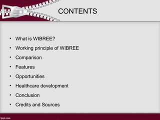 Wibree Technology New Version 2017 | PPT