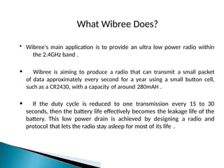 Wibree ppt for the bechlor of computer application.pptx
