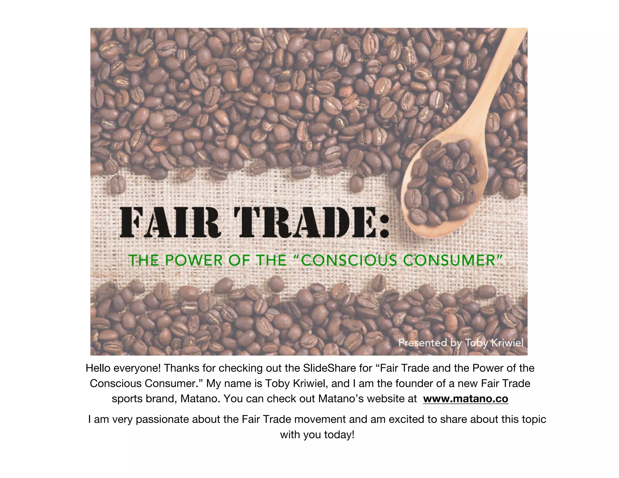 Fair Trade and The Power of The Conscious Consumer | PDF