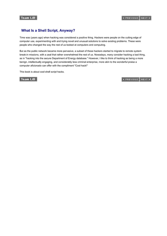 Wicked Cool Shell Scripts | PPT