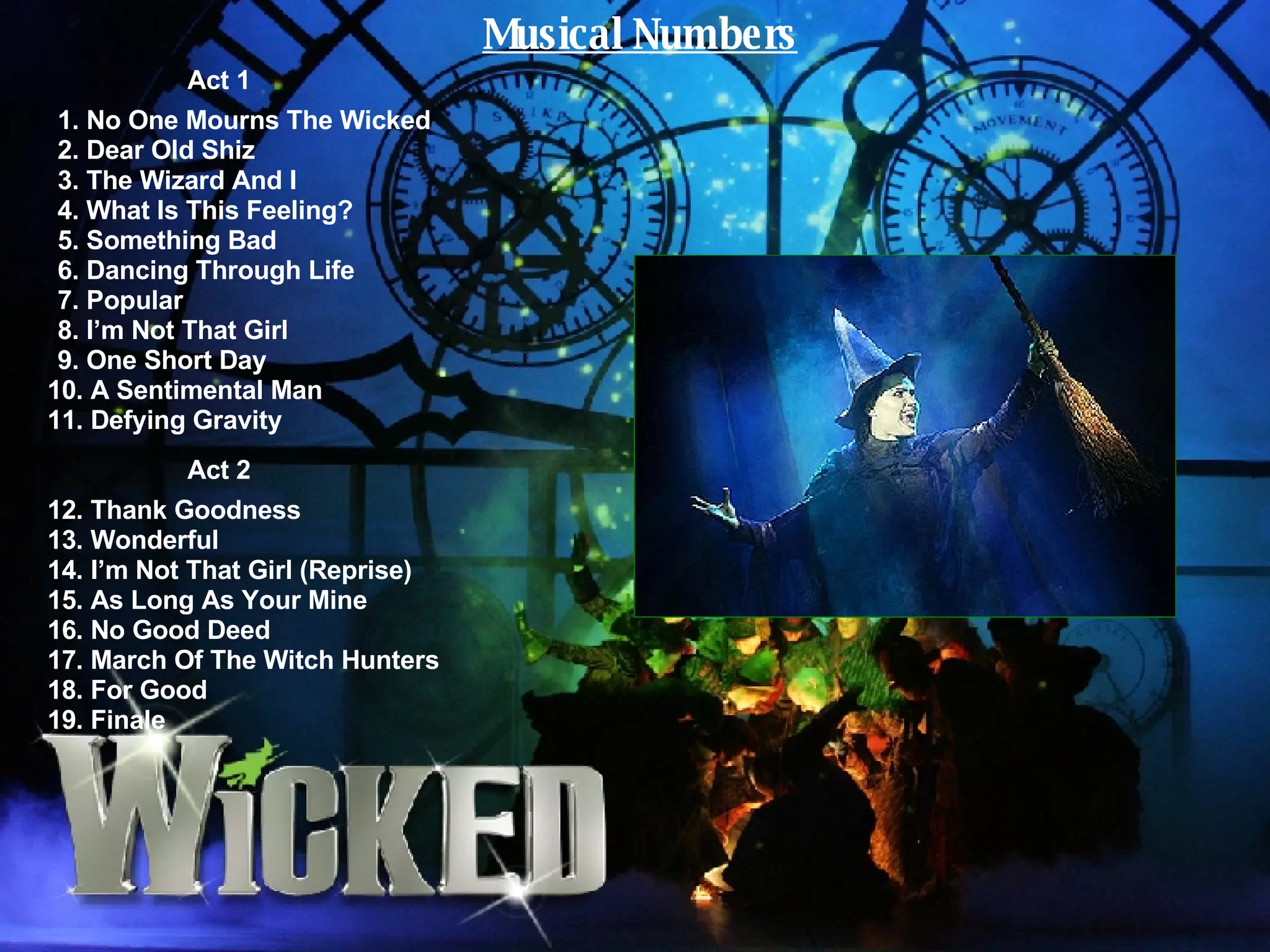 Wicked The Musical! | PPT