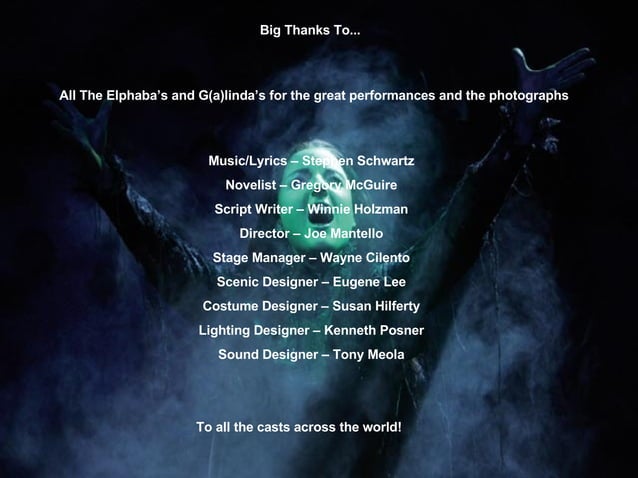 Wicked The Musical! | PPT | Musicals | Genres