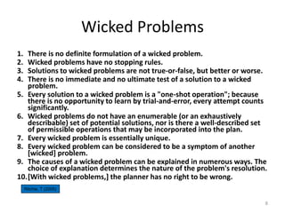 Wicked issues taming problems and systems | PPTX