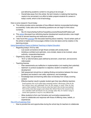 Group Planning Document | PDF