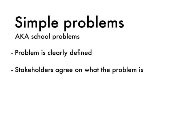 Simple, Complex, and Wicked Problems | PDF