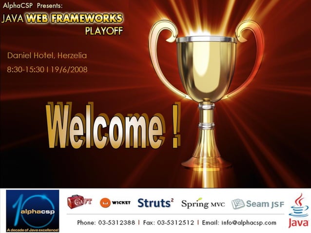 Wicket Presentation @ AlphaCSP Java Web Frameworks Playoff 2008 | PPT