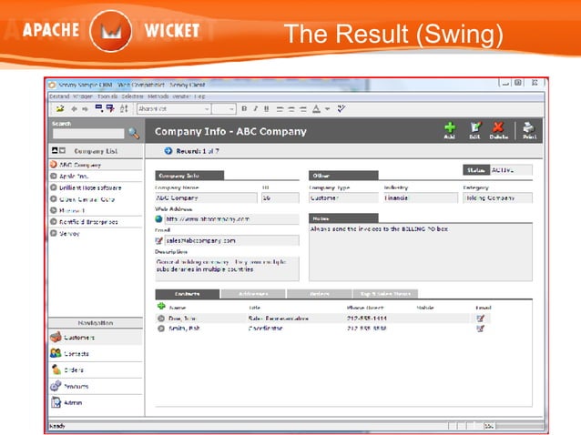 Wicket And Swing From One Codebase | PPT
