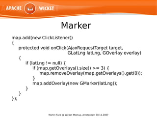 wicket contrib gmap2 | PPT
