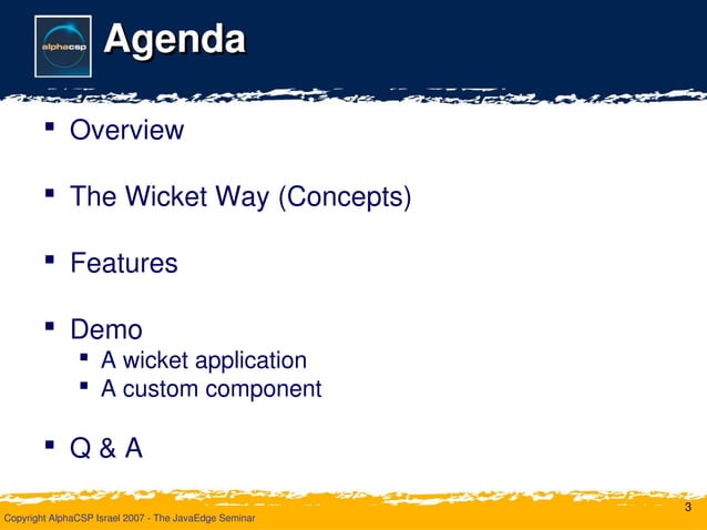 Wicket Deliver Your Webapp On Time | PPT