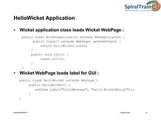 Wicket Intro | PPT