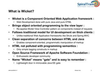 Wicket Intro | PPT