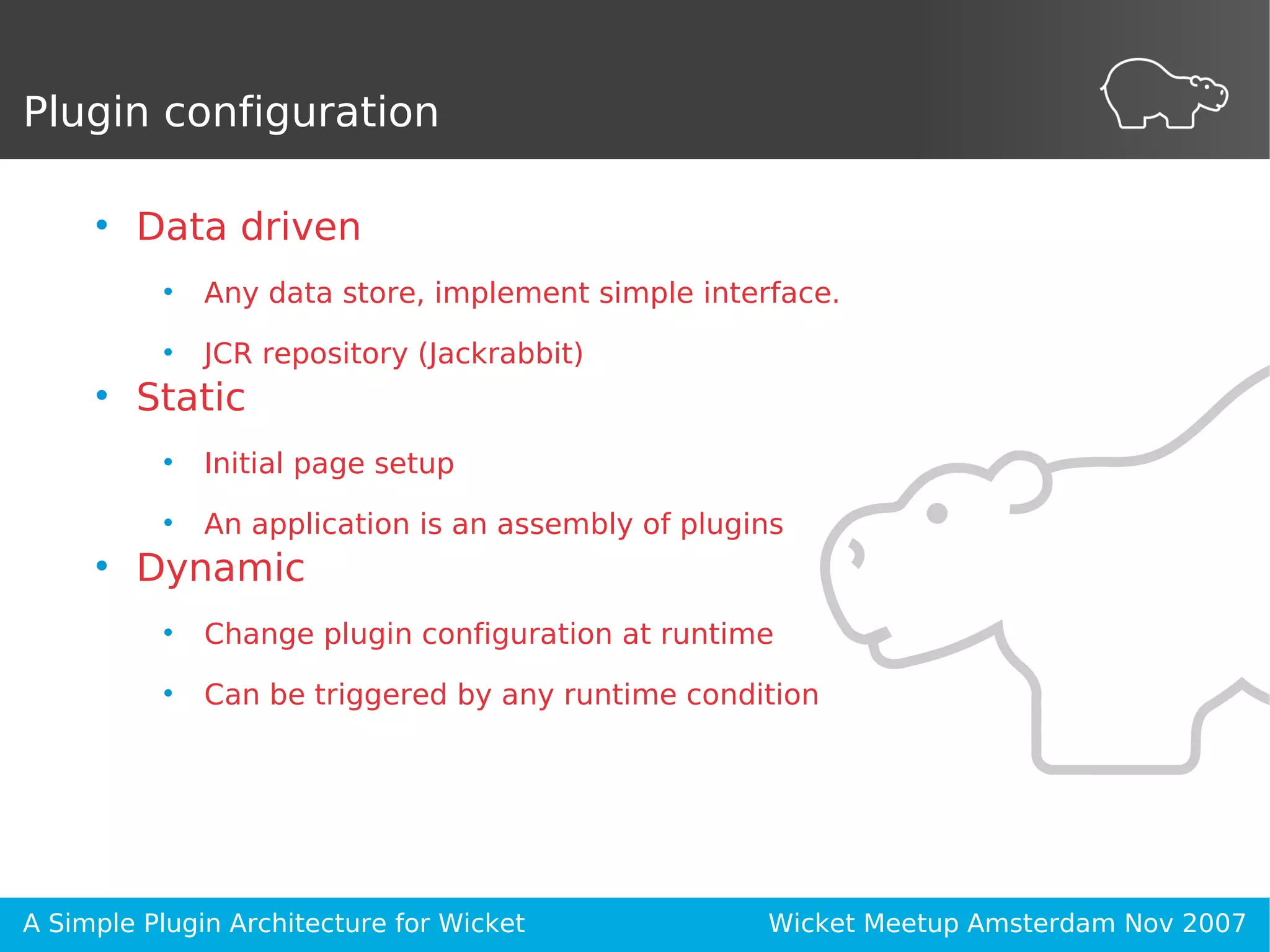 A Simple Plugin Architecture for Wicket | PDF